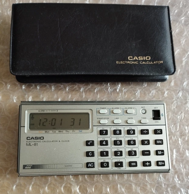 CALCULATRICE VINTAGE CASIO ML-81 Calculator EUR 39,99 - PicClick FR