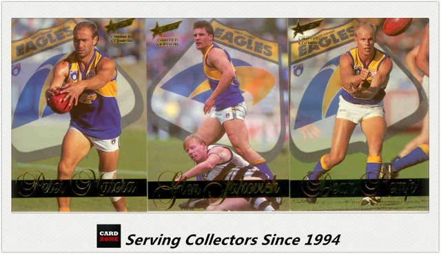 RARE--1995 SELECT AFL Sensation Cards Base Card Team Set West Coast (3 ...