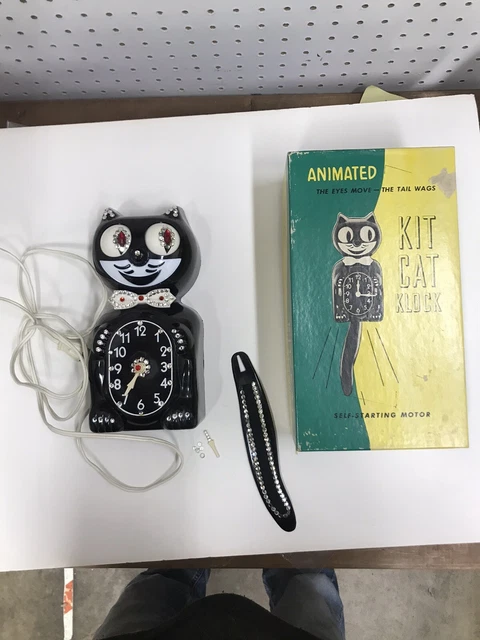 KIT CAT KLOCK kit kat clock electric clock working. $102.50 - PicClick CA