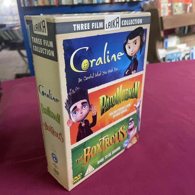 THREE FILM LAIKA Collection: Coraline/ParaNorman/The Boxtrolls (DVD ...