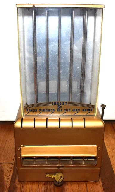RARE BILL FRYER 5 Cent Gum Candy Vending Coin Operated Op Machine $795. ...