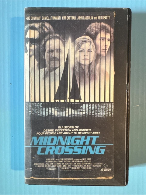 MIDNIGHT CROSSING (VHS, 1988) Faye Dunaway Kim Cattrall Ned Beatty ...