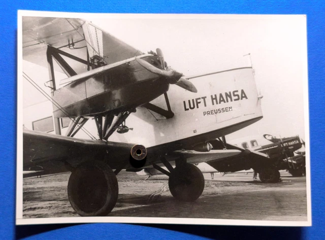FOTO IN GROSSFORMAT: Albatros L 73 Lufthansa/Preussen, Doppeldecker, 20 ...