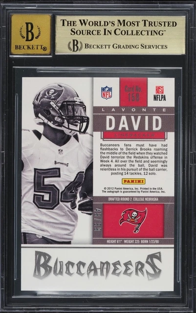 BILLET LAVONTE DAVID 2012 Contenders Playoff RC Auto /99 BGS 9.5 Pop 6 ...