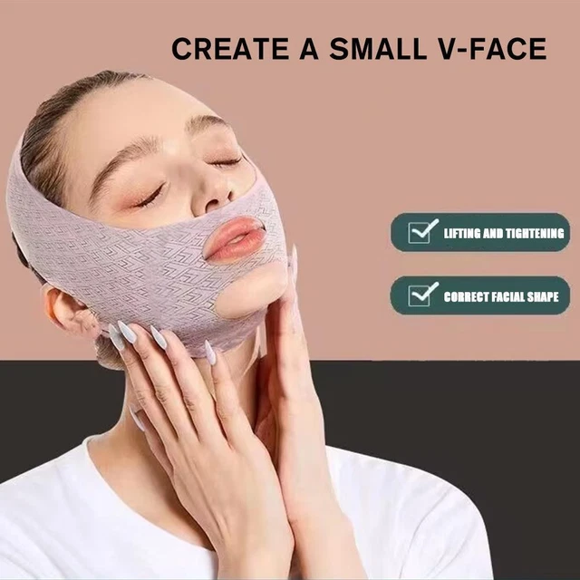 FACE V-LINE SLIM Lift Up Mask Double Chin Cheek Reducer Slimming-Belt ...