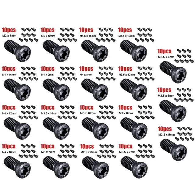 M2 M2 5 M3 M3 5 M4 M5 Torx Schrauben für Hartmetallklinge CNC Drehmaschine 10er EUR 6,88 ...