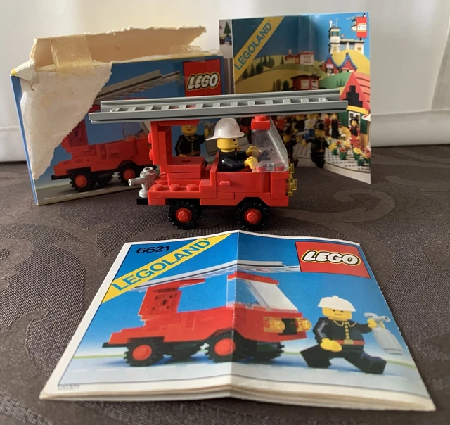 LEGO 6621 - Petit Camion de Pompiers (avec boite + notice + pub d ...