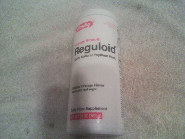 NEW RUGBY REGULOID Laxative Powder 100% Natural Psyllium Husk Orange ...
