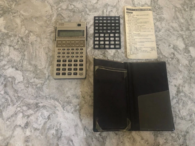 CASIO FX-602P PROGRAMMABLE Calculator 1980s Vintage with new batteries ...