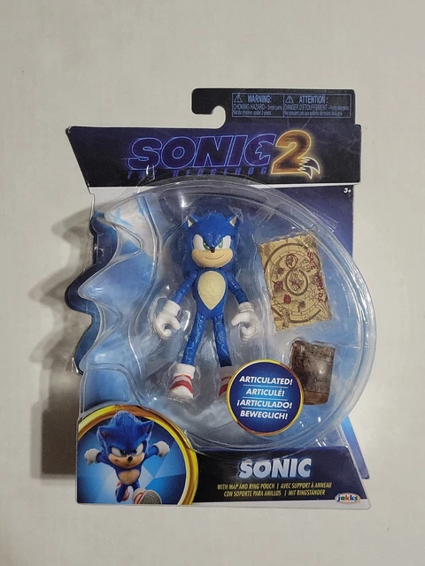 SONIC THE HEDGEHOG 2 Movie Action Figure Map & Ring Pouch 2022 Kids Toy ...