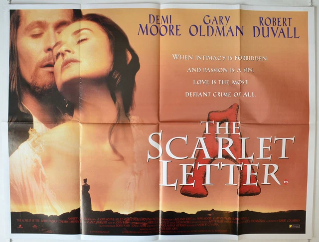 THE SCARLET LETTER (1995) Cinema Quad Film Poster - Demi Moore, Gary ...