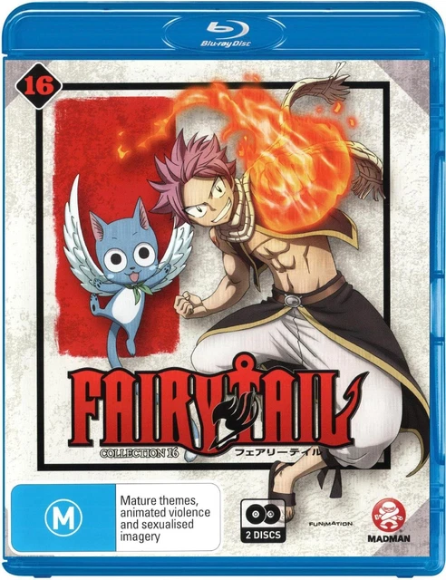 FAIRY TAIL: COLLECTION 16 (Eps 176-186) Blu-Ray (Region B) (Aus Import ...