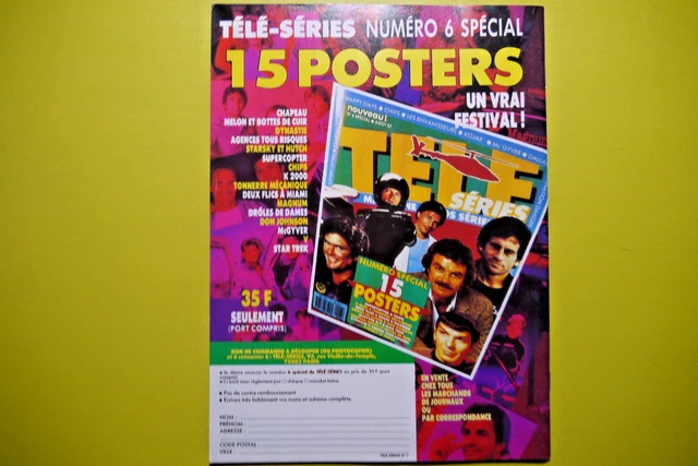 TÉLÉ-SÉRIES MAGAZINE N° 7 , K 2000 , STtarsky et hutch , manimal EUR 30 ...