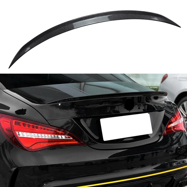 CARBON FIBER LOOK Rear Spoiler Lip For Mercedes Benz C117 CLA200 CLA45 ...