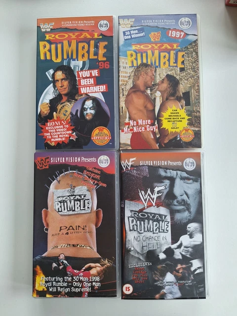 WWF ROYAL RUMBLE 1996 1997 1998 1999 Coliseum Video VHS WWE Wrestling £ ...