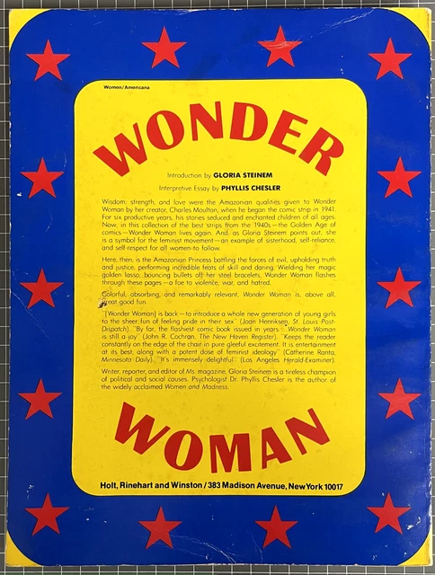 WONDER WOMAN: INTRODUCTION - Gloria Steinem, Interpretive Essay ...