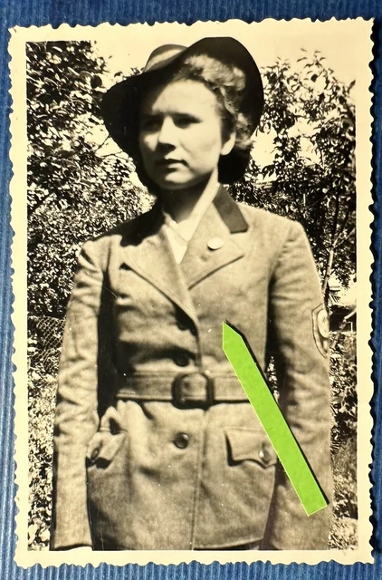 Foto Wehrmacht Portrait Girl Deutsche Jugend Mädchen Bdm Uniform