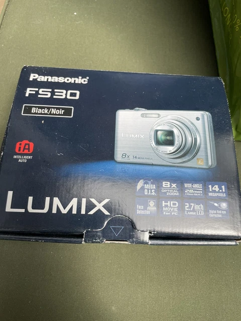 PANASONIC LUMIX DMC-FS30 Digital Camera - Black -Box £49.99 - PicClick UK