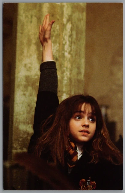 HARRY POTTER HERMIONE Holding Hand In Air At Hogwarts Unposted Postcard ...