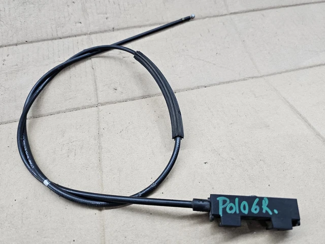 VW POLO 6R 6C FRONT BONNET LOCK RELEASE PULL HANDLE CABLE 6R0823535 ...