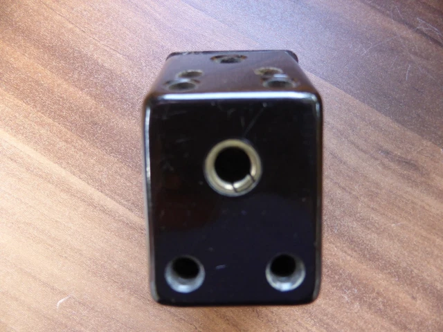 VINTAGE BROWN BAKELITE 3 Round Pin Plug Adaptor £3.50 - PicClick UK