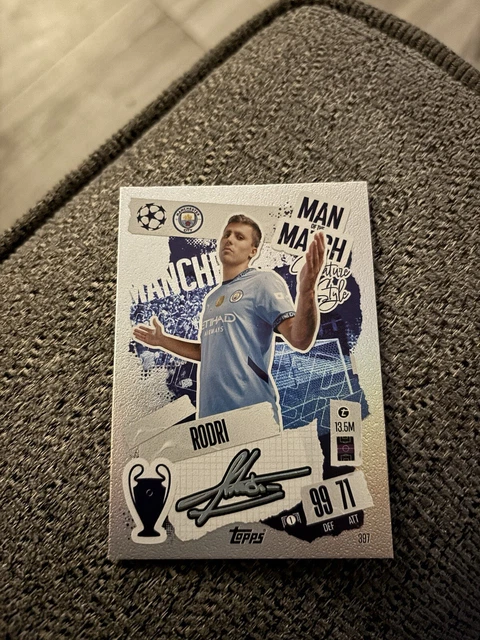 MATCH ATTAX 24/25 Rodri Signature Style Man Of The Match Manchester ...