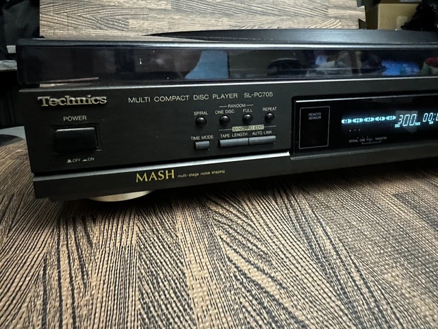 VINTAGE TECHNICS MULTI CD Compact Disc Player SL-PC705 5 Disc CD ...