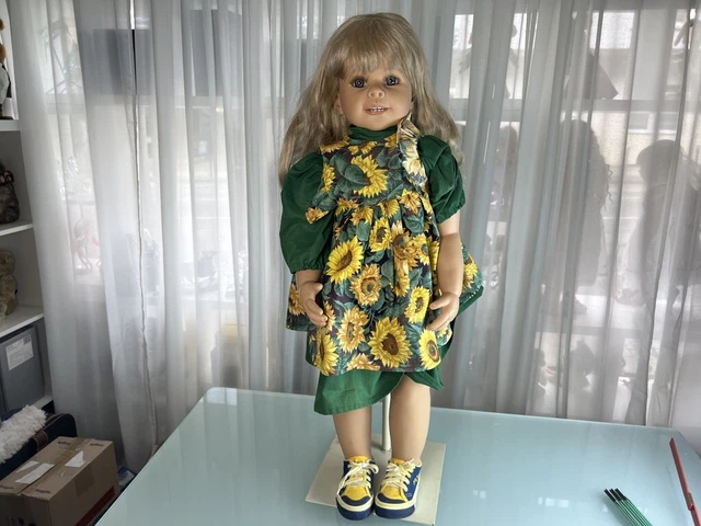 MONIKA PETER LEICHT artist doll vinyl doll 85 cm. Excellent Condition £ ...