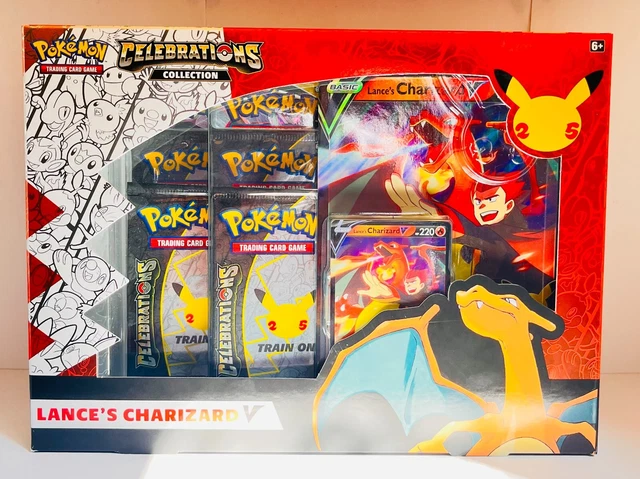 POKEMON TCG CELEBRATIONS Lance's Charizard V Box 25th Anniversary ...
