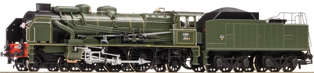 GRÜNER FARBGEBUNG DAMPFLOKOMOTIVE 231 E der SNCF DCC digital mit Sound ...