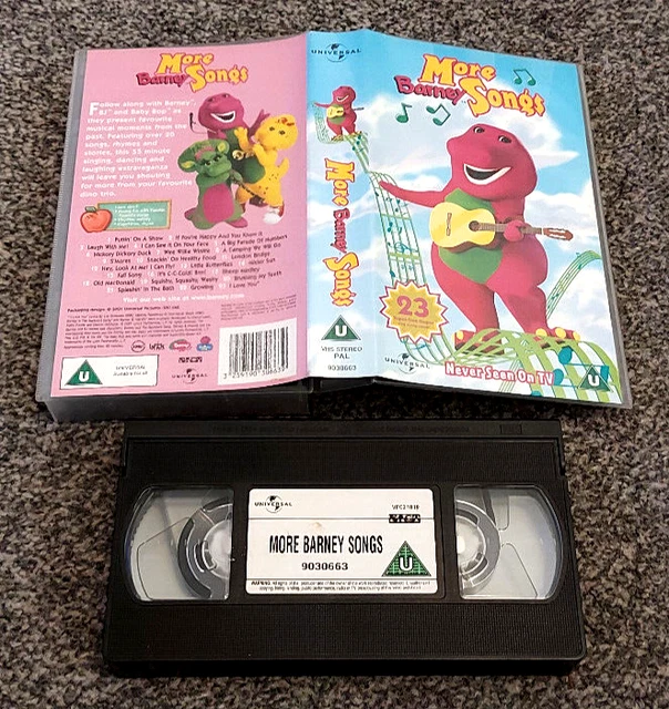 BARNEY: MORE BARNEY Songs (VHS, 1999) EUR 5,46 - PicClick FR