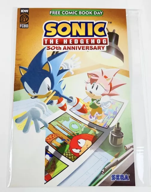 Sonic The Hedgehog 30th Anniversary Fcbd 2021 Idw Publishing Sega Nm £3