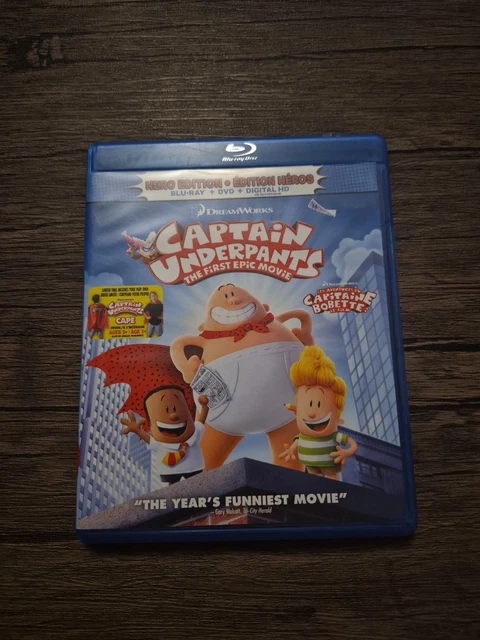 1.1 CAPTAIN Underpants: The First Epic Movie (Blu-ray) $7.49 - PicClick CA