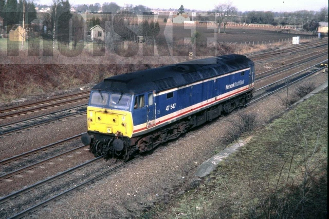 35MM SLIDE BR British Rail Diesel Loco Class 47 47547 South Milford 1996 Orig £4.98 - PicClick UK