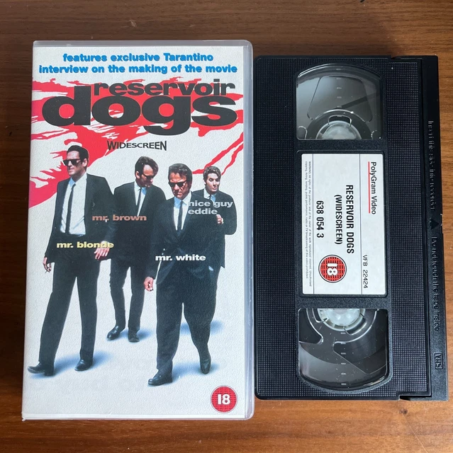 RESERVOIR DOGS VHS Video Tape Quentin Tarantino, Harvey Keitel, Tim ...