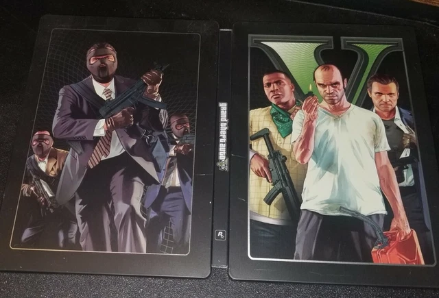 GRAND THEFT AUTO GTA 5 V Steel Case Limited Edition with Map, NO DISK ...