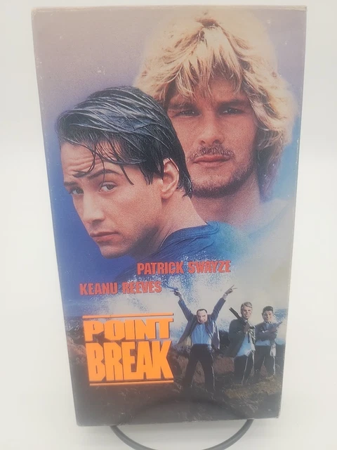 POINT BREAK (VHS, 1991) Patrick Swayze, Keanu Reeves 90s Movie £6.96 ...