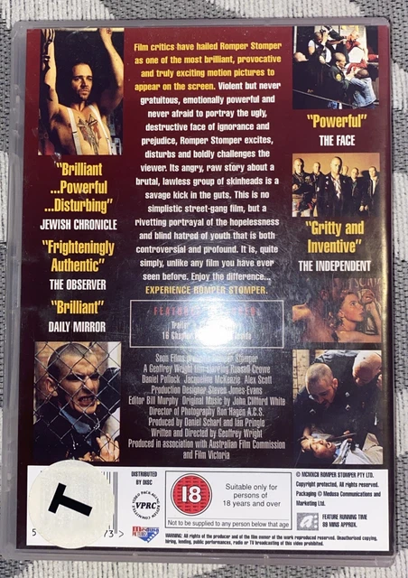 DVD: ROMPER STOMPER (2003) Russell Crowe, Wright (DIR) cert 18 £1.27 ...