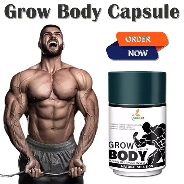 BODY GROW FAST Weight Gain Pills Muscle Gainer WEGHT GAIN 30 CAPSULES ...