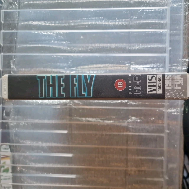 THE FLY VHS - BIG BOX Ex Rental 1986 Horror Movie Double Sided Inlay £ ...