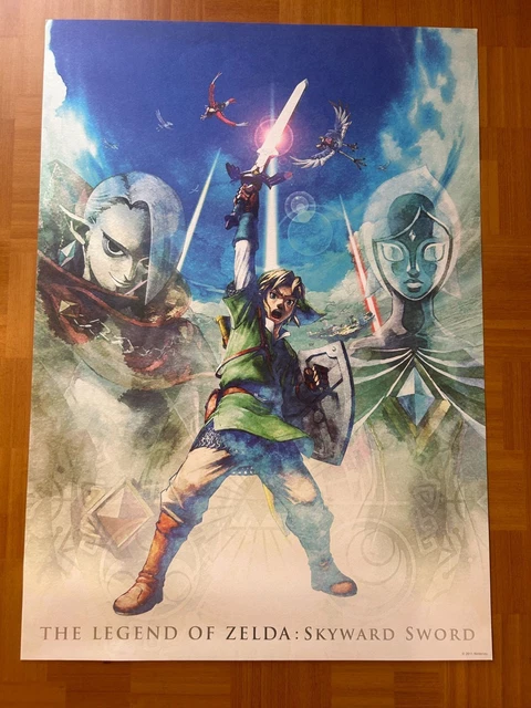RARE NINTENDO ZELDA 25th Anniversary Poster B2 The Legend of Zelda ...