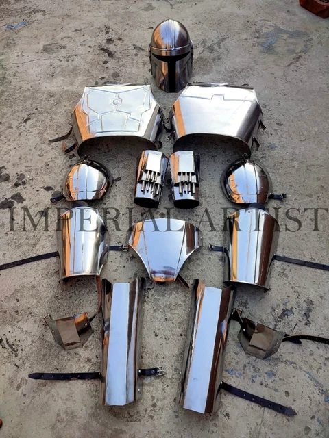 MEDIEVAL MANDALORIAN INSPIRED Full Armor Suit Movie Cosplay Greek LARP ...