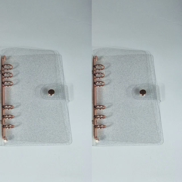 PVC BINDER COVERS Clear Notebook Shell Refillable Notebook Cover Office ...