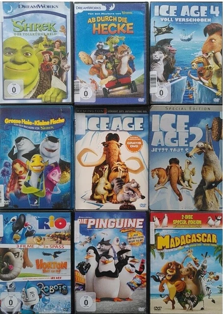 9X DREAMWORKS DVDS - Ice Age, Rio, Shrek, Madagascar usw. EUR 24,90 ...