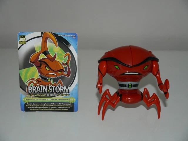 BEN 10 ALIEN FORCE BRAINSTORM with Card 4" Range Action Figure Bandai ...
