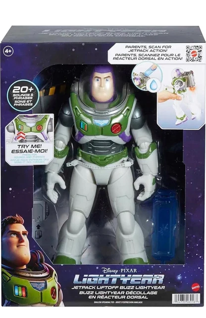 DISNEY PIXAR BUZZ Lightyear Jet pack Liftoff 20+ Sounds Lights Toy ...