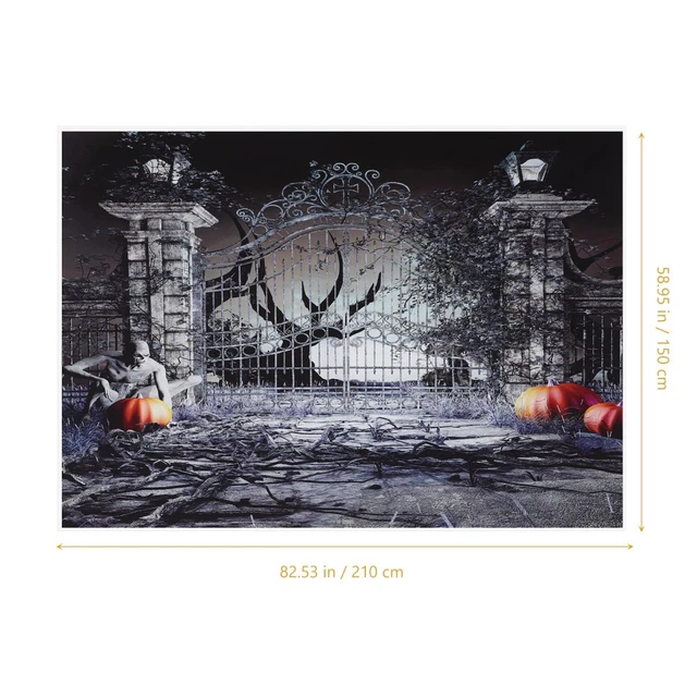 HALLOWEEN PHOTOGRAPHY BACKDROP Horror Decorations Props for Photoshoot ...