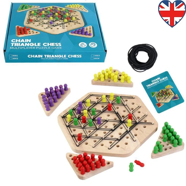 CHAIN TRIANGLE CHESS Board Game Chess Board Games for Kids Adults ...