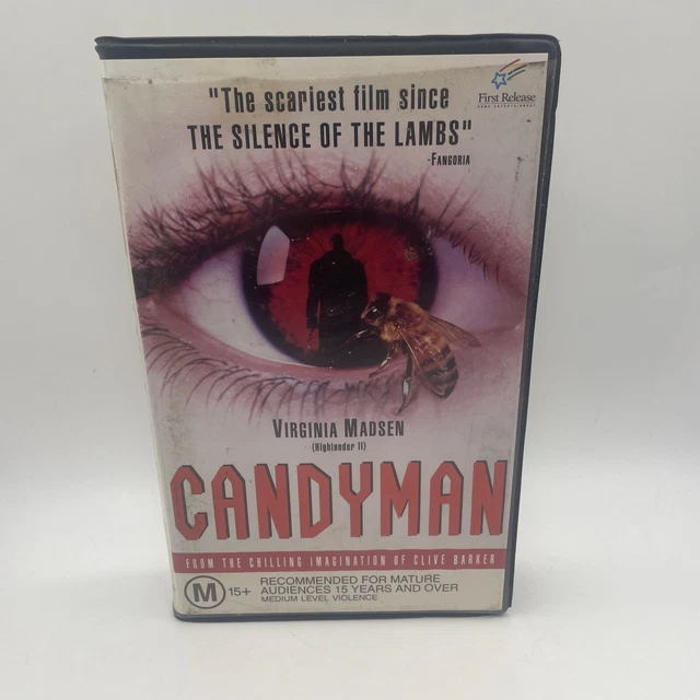 CANDYMAN FIRST REALEASE Video VHS Horror Clive Barker Scary Rated M15 ...