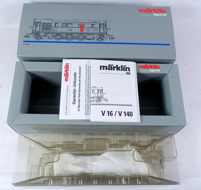 MÄRKLIN 37203 LEERKARTON Diesellok V16 101 H0 HO Urahnen Diesel ...